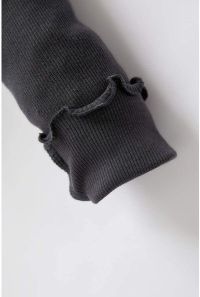 DeFacto Kız Bebek Regular Fit Basic Esnek Belli Fitilli Kaşkorse Tayt X9821A222SP