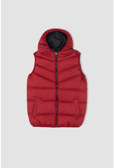 DeFacto Erkek Çocuk Regular Fit Basic Kapüşonlu Mevsimlik Şişme Yelek Y2088A622SP DeFacto Erkek Çocuk Regular Fit Basic Kapüşonlu Mevsimlik Şişme Yelek Y2088A622SP