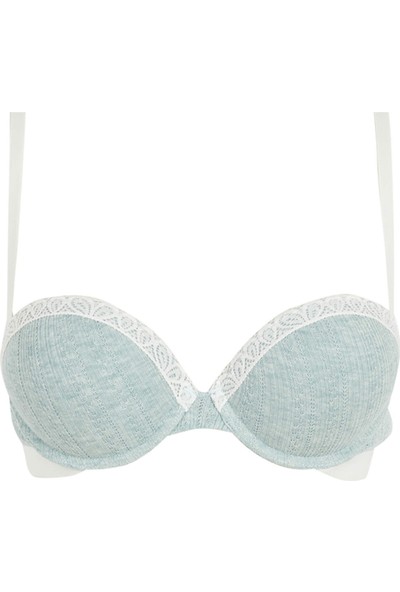 DeFacto Dantel Detaylı Push Up Straplez Sütyen T9465AZ22SP