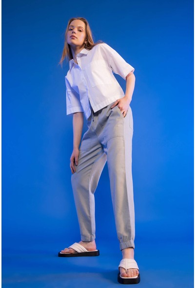 DeFacto Jogger Fit Esnek Bantlı Paça Pantolon W4301AZ22SP