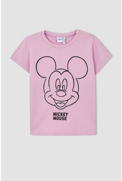 DeFacto Kız Çocuk Disney Mickey & Minnie Lisanslı Regular Fit Bisiklet Yaka Kısa Kollu Body X5708A622SP DeFacto Kız Çocuk Disney Mickey & Minnie Lisanslı Regular Fit Bisiklet Yaka Kısa Kollu Body X5708A622SP