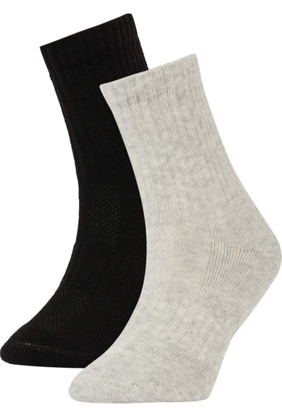 DeFacto Erkek Çocuk Pamuklu 2'li Spor Çorap X8559A6NS DeFacto Erkek Çocuk Pamuklu 2'li Spor Çorap X8559A6NS