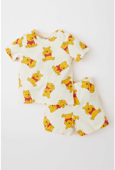 DeFacto Erkek Bebek Winnie The Pooh Lisanslı Regular Fit Pamuklu Kısa Kollu Şort Pijama Takım Y0291A222SM DeFacto Erkek Bebek Winnie The Pooh Lisanslı Regular Fit Pamuklu Kısa Kollu Şort Pijama Takım Y0291A222SM