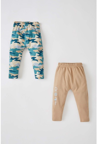 DeFacto Regular Fit Kamuflaj Desenli Pamuklu 2'li Alt X2969A222SP DeFacto Regular Fit Kamuflaj Desenli Pamuklu 2'li Alt X2969A222SP