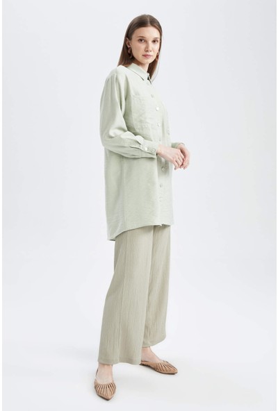 DeFacto Geniş Paça Waffle Pantolon X4534AZ22SM