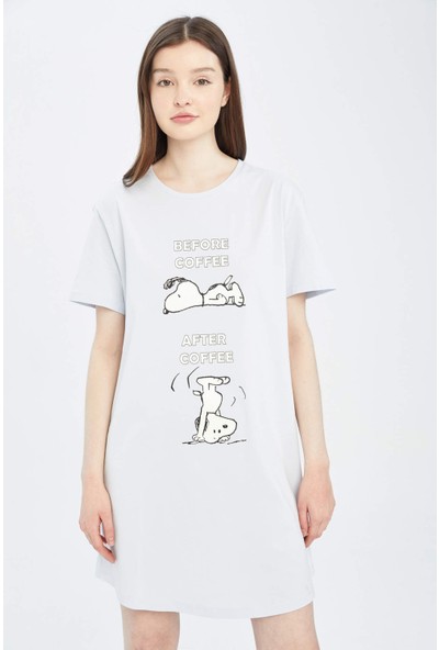 DeFacto Fall In Love Jetgiler Lisanslı Pamuklu Gecelik X0722AZ22SP