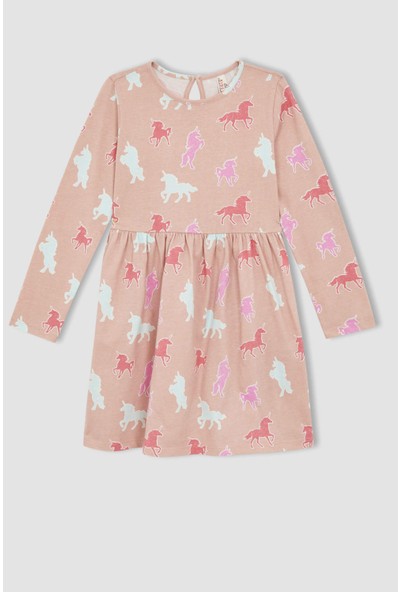 DeFacto Regular Fit Pamuklu Elbise X1271A622SP