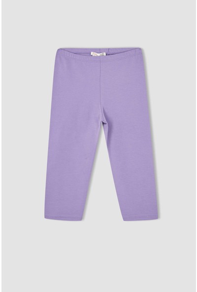 DeFacto Kız Çocuk Slim Fit Basic Kapri Boy Tayt J0128A622SM DeFacto Kız Çocuk Slim Fit Basic Kapri Boy Tayt J0128A622SM