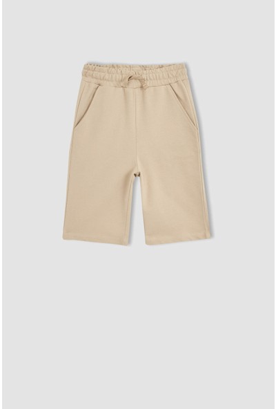 DeFacto Erkek Çocuk Regular Fit Esnek Belli Bermuda Şort W9038A622SP