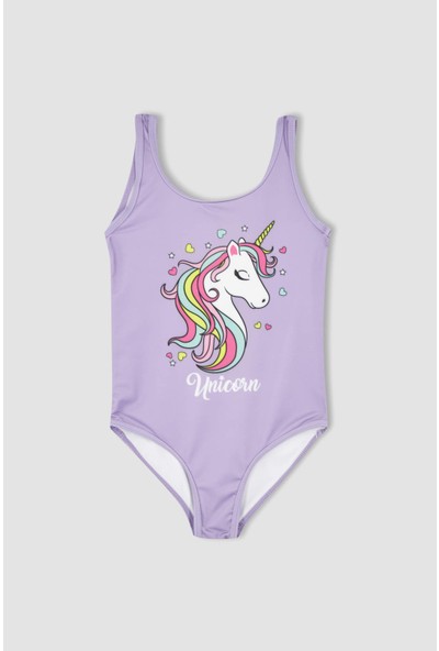 DeFacto Kız Çocuk Unicorn Baskılı Mayo W9297A622SM DeFacto Kız Çocuk Unicorn Baskılı Mayo W9297A622SM