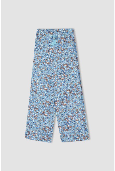 DeFacto Kız Çocuk Palazzo Geniş Paça Viskon Pantolon T3893A622SM DeFacto Kız Çocuk Palazzo Geniş Paça Viskon Pantolon T3893A622SM