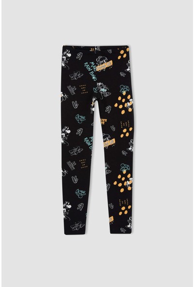 DeFacto Kız Çocuk Disney Mickey & Minnie Lisanslı Uzun Tayt W7033A622SM