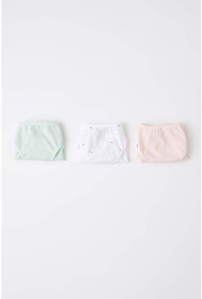 DeFacto Kız Çocuk Pamuklu 3'lü Slip Külot X0857A622SM