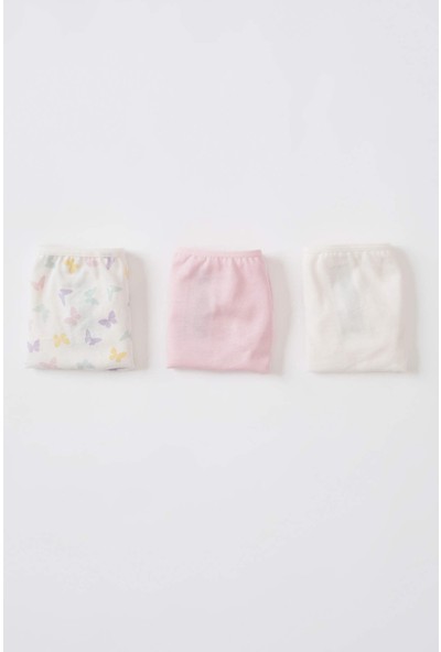 DeFacto Kız Çocuk Baskılı Renkli 3'lü Pamuklu Slip Külot X0852A622SP DeFacto Kız Çocuk Baskılı Renkli 3'lü Pamuklu Slip Külot X0852A622SP