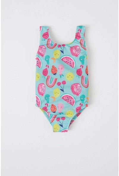DeFacto Kız Bebek Meyve Desenli Mayo W8243A222SM
