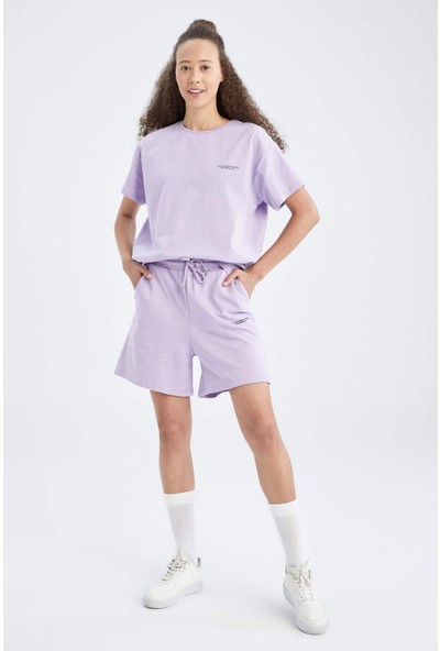 DeFacto Defacto Fit Çift Cepli Kalın Kumaş Sürdürülebilir Bermuda Şort W0666AZ22SM