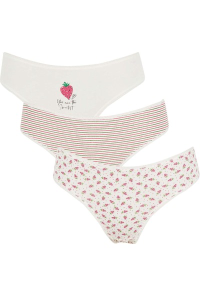 DeFacto Fall İn Love Baskılı Slip Külot X1778AZ22SP