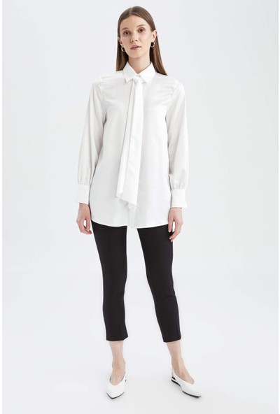 DeFacto Carrot Fit Yüksek Belli Dokuma Pantolon Y4692AZ22SP