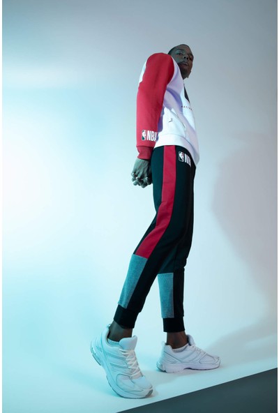 DeFacto Defacto Fit NBA Lisanslı Slim Fit Jogger Eşofman Altı W6369AZ22SP