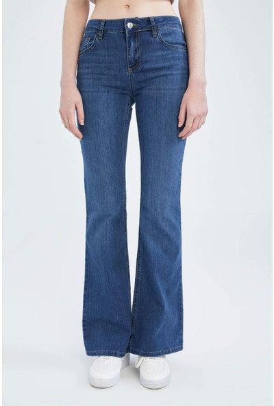 DeFacto İspanyol Paça Düşük Bel Jean Pantolon X4396AZ22SM