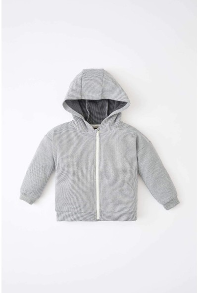 DeFacto Erkek Bebek Kapüşonlu Fermuarlı Sweat Hırka W9478A222SP DeFacto Erkek Bebek Kapüşonlu Fermuarlı Sweat Hırka W9478A222SP