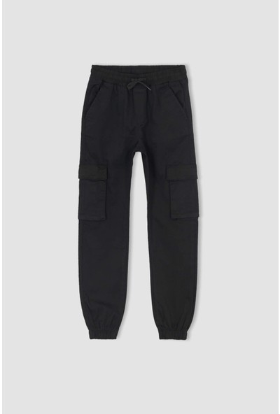 DeFacto Erkek Çocuk Esnek Belli Kargo Cepli Jogger Poplin Pantolon X7065A622SP DeFacto Erkek Çocuk Esnek Belli Kargo Cepli Jogger Poplin Pantolon X7065A622SP