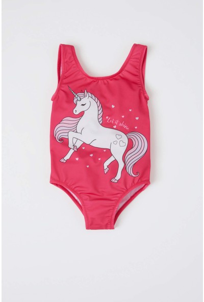 DeFacto Kız Bebek Unicorn Baskılı Mayo W8244A222SM