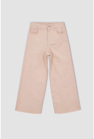 DeFacto Kız Çocuk Wide Leg Geniş Paça Gabardin Pantolon W7250A622SP DeFacto Kız Çocuk Wide Leg Geniş Paça Gabardin Pantolon W7250A622SP