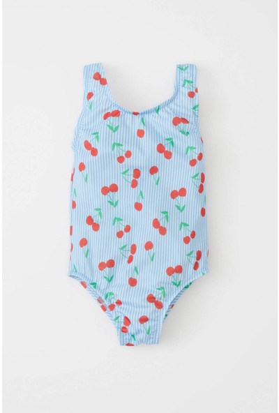 DeFacto Kız Bebek Kiraz Desenli Mayo W8245A222SM