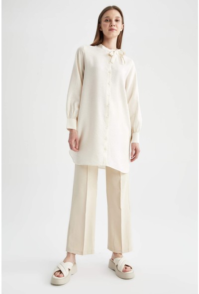 DeFacto Carrot Fit Yüksek Bel Geniş Paça Pantolon Y3224AZ22SP DeFacto Carrot Fit Yüksek Bel Geniş Paça Pantolon Y3224AZ22SP