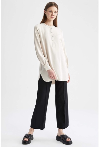 DeFacto Carrot Fit Yüksek Bel Geniş Paça Pantolon Y3224AZ22SP DeFacto Carrot Fit Yüksek Bel Geniş Paça Pantolon Y3224AZ22SP