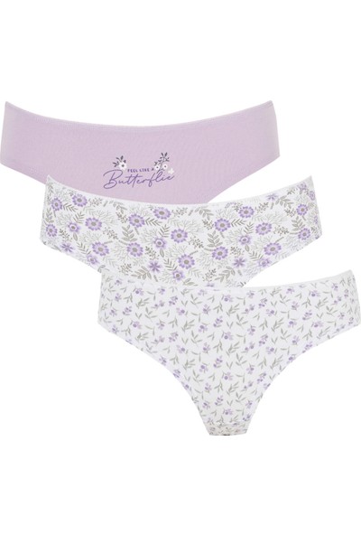 DeFacto Fall In Love 3'lü Paketli Slip X1762AZ22SM DeFacto Fall In Love 3'lü Paketli Slip X1762AZ22SM