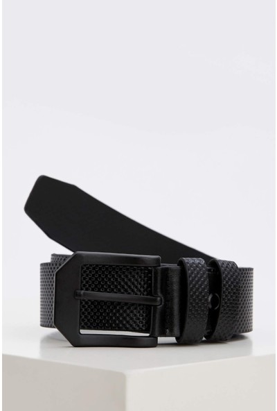 DeFacto Erkek Suni Deri Jean Kemeri V7072AZNS