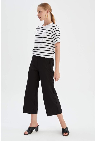 DeFacto Geniş Paça Yüksek Bel Pantolon W4549Az21Hs DeFacto Geniş Paça Yüksek Bel Pantolon W4549Az21Hs