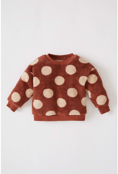 DeFacto Kız Bebek Regular Fit Sweatshirt W4078A221WN