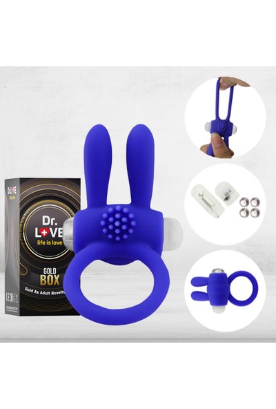 Drlove Silikon Güçlü Titreşimli Klitoral Uyarıcılı Penis Halkası Yüzüğü Drlove Silikon Güçlü Titreşimli Klitoral Uyarıcılı Penis Halkası Yüzüğü