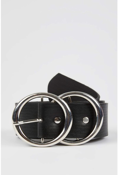 DeFacto Çift Tokalı Suni Deri Kemer V8981Azns