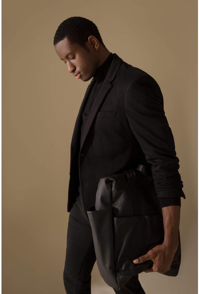 DeFacto Slim Fit Dokulu Blazer Ceket N0503AZ22SP