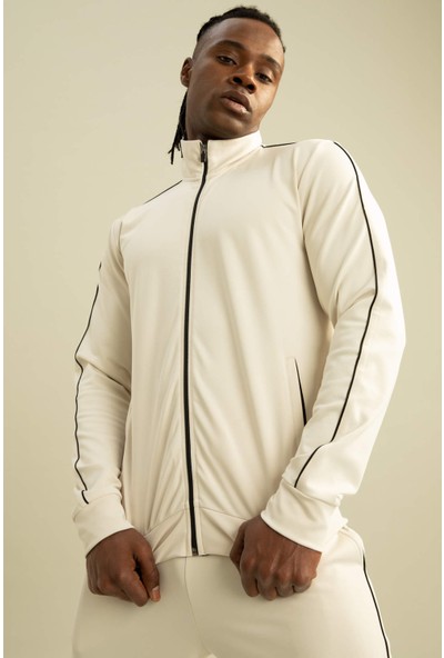 DeFacto Defacto Fit Slim Fit Dik Yaka Fermuarlı Spor Hırka W8586AZ22SP