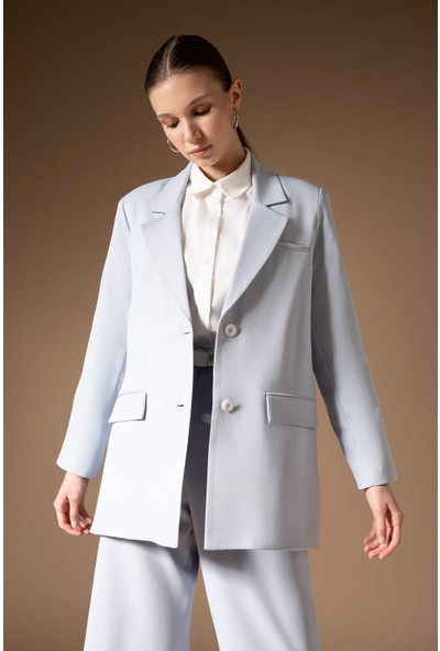 DeFacto Regular Fit Kapaklı Cepli Blazer Ceket X2812AZ22SP DeFacto Regular Fit Kapaklı Cepli Blazer Ceket X2812AZ22SP