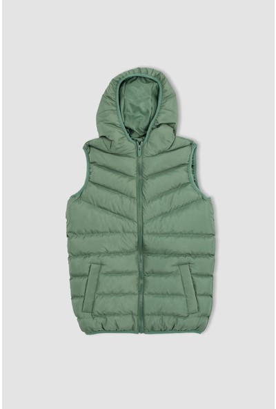 DeFacto Erkek Çocuk Regular Fit Kapüşonlu Mevsimlik Şişme Yelek W1930A622SP DeFacto Erkek Çocuk Regular Fit Kapüşonlu Mevsimlik Şişme Yelek W1930A622SP