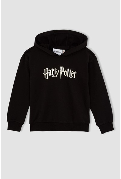 DeFacto Kız Çocuk Regular Fit Harry Potter Lisanslı Kapüşonlu Sweatshirt W7110A622SP DeFacto Kız Çocuk Regular Fit Harry Potter Lisanslı Kapüşonlu Sweatshirt W7110A622SP