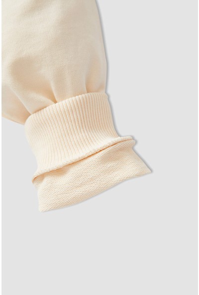 DeFacto Erkek Bebek Regular Fit İnce Kumaş Baskılı Bisiklet Yaka Sweatshirt W9477A222SP