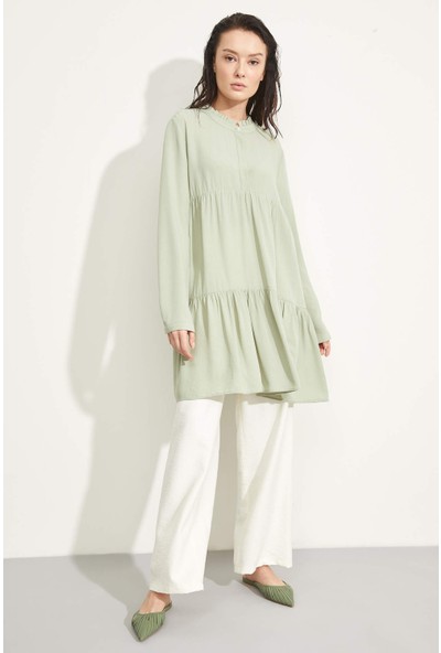 Defacto Beli Lastikli Yüksek Bel Palazzo Pantolon U5785AZ21SM