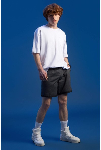 DeFacto Slim Fit Duble Paça Şort U6149AZ22SM DeFacto Slim Fit Duble Paça Şort U6149AZ22SM