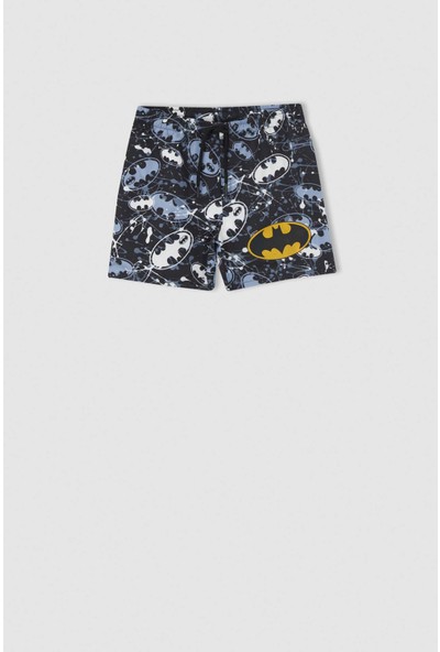 DeFacto Erkek Çocuk Batman Lisanslı Defacto Fit Yüzme Şortu X3366A622SM