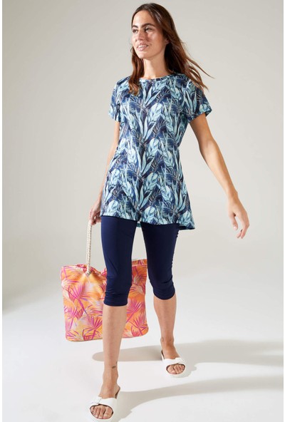 DeFacto Desenli Kısa Kollu Kapri Mayo U2260AZ21SM DeFacto Desenli Kısa Kollu Kapri Mayo U2260AZ21SM