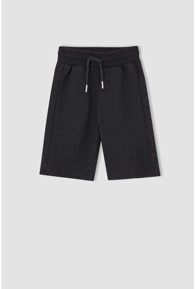 DeFacto Erkek Çocuk Gofre Baskılı Bermuda Şort U7466A621SM