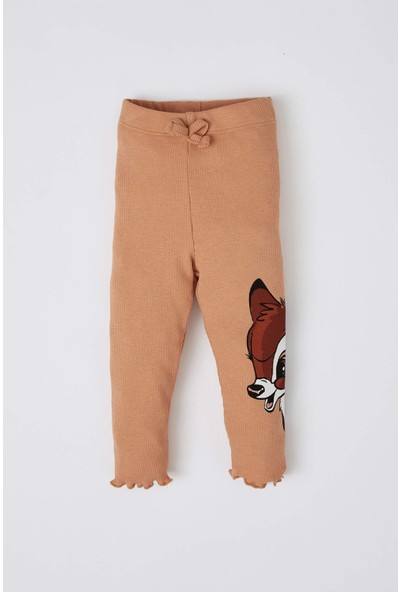 DeFacto Kız Bebek Bambi Lisanslı Fitilli Kaşkorse Tayt X1172A222SP