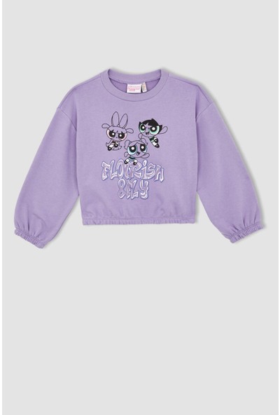 DeFacto Kız Çocuk Kalın Kumaş PowerPuff Girls Lisanslı Crop Bisiklet Yaka Sweatshirt W6692A622SP DeFacto Kız Çocuk Kalın Kumaş PowerPuff Girls Lisanslı Crop Bisiklet Yaka Sweatshirt W6692A622SP